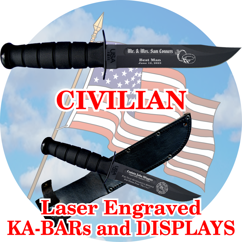 Buf's Custom Laser Engraved Ka-bars – Buf's Awards