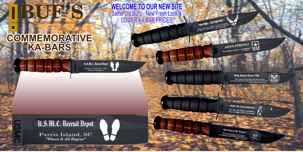 Buf's Custom Laser Engraved Ka-bars – Buf's Awards